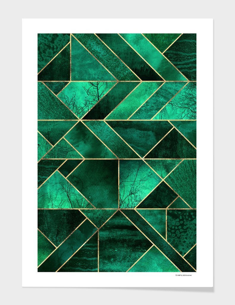 Abstract Nature - Emerald Green Frame – Fast Focus
